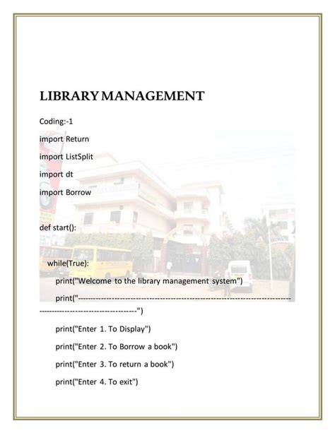 Ip Library Management Project Docx