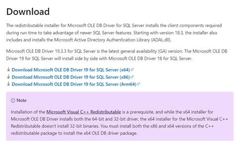 Microsoft Ole Db Driver For Sql Server 1872 X86 Installer Fails With Unsupported Operating