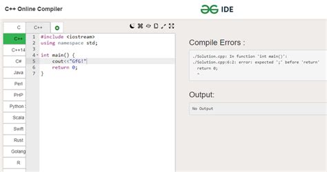 What Is A Syntax Error And How To Solve It Geeksforgeeks