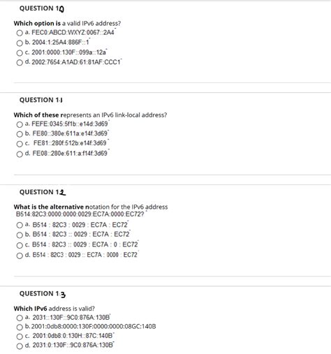 Solved Question 22 Which Three Statements About Ipv6 Address
