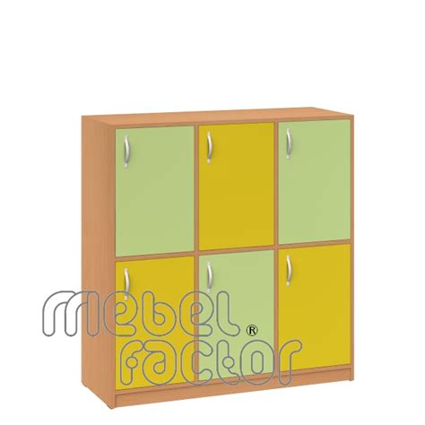 Шкаф за лични вещи с 6 клетки Мебел Фактор