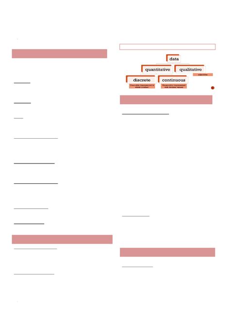 Data Management Notes Mathematics In Modern World Week 4 5 Ge4 1st Term 2nd Sem