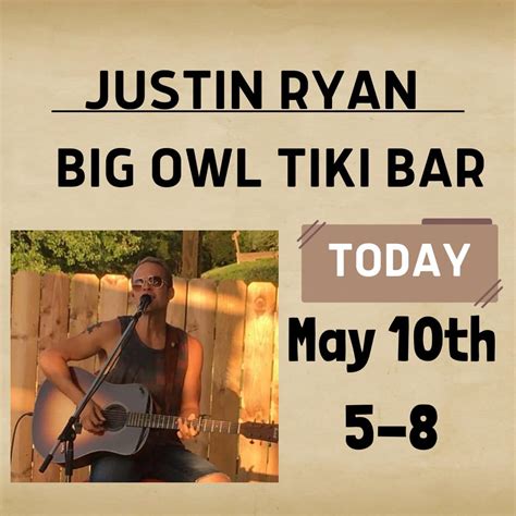 Justin Ryan Big Owl Tiki Bar Visit Queen Annes County
