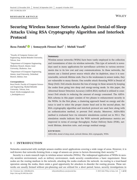 Securing Wireless Sensor Networks Against Denial Of Sleep Attacks Using