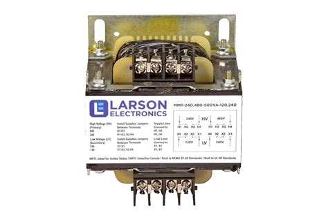 Larson Electronics 1 5 Kva Isolation Control Transformer 190 208
