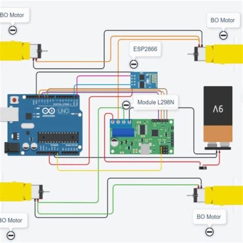 Circuit For The Virtual Joystick Controlled Robot Download