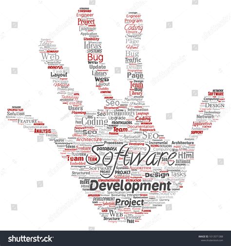 Vector Conceptual Software Development Project Coding Stock Vector