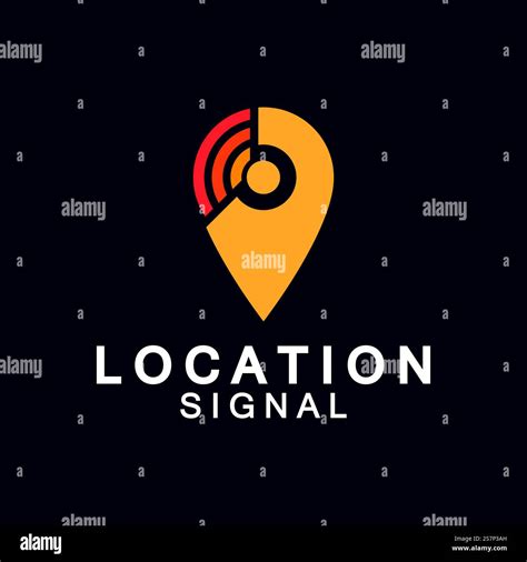 Pointer Map With Wifi Internet Signal Location Connection Icons Logo