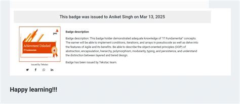 Pwclaunchpad Itfundamentals Oop Agile Learningandgrowth Aniket Singh