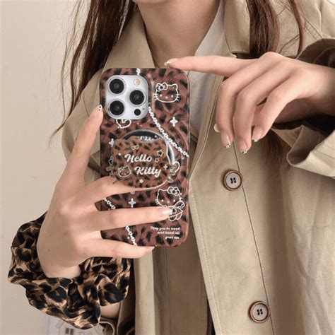 [호피냥맥세이프 아이폰케이스] 고양이케이스 귀여운케이스 생일선물 맥세이프세트 맥톡 맥세이프톡 호피무늬케이스 하드케이스 아이폰 12 13 14 15 16 프로맥스 프로 에이블리