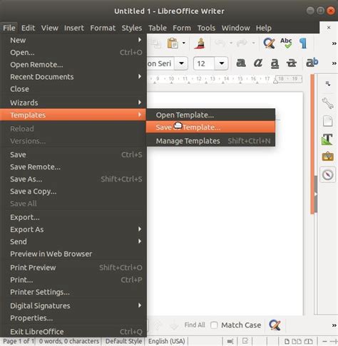 Libreoffice Ubuntu Libre Office Changing Default Format Settings Not Possible Ask Ubuntu