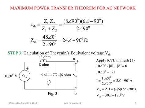 Maximum Power Transfer Theorem For Ac Network PDF