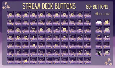 Stream Deck Icons Stream Deck Buttons Moonlight Collection Function Buttons Icons