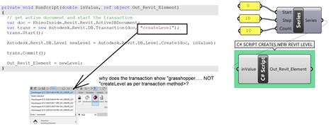 Why Does The Transaction Text In The Revit API In The C Node Not Show In The Undo In Revit