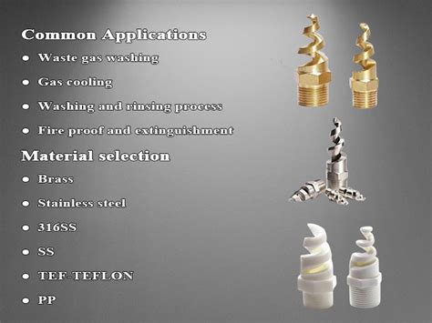 What You Need To Know：common Types Of Spray Nozzles