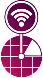 Gps Navigation Screen Pointer Map Wifi Connection Vector Image