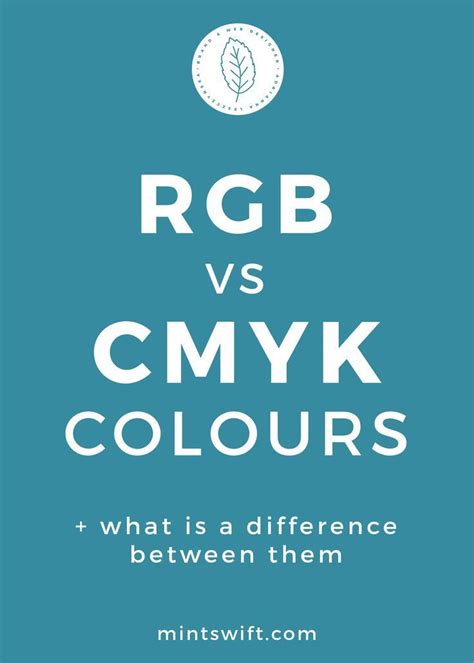 RGB Vs CMYK Colours What Is A Difference Between Them MintSwift