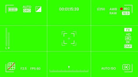 Premium Vector Green Colored Chroma Key Camera Rec Frame Viewfinder