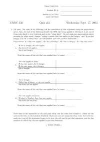 Discrete Structures Sample Questions In Quiz CMSC Docsity
