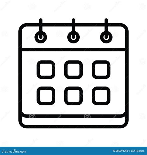 Schedule Vector Outline Icon Design Illustration Product Management Symbol On White Background