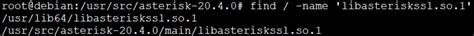 fix missing asterisk library error libasteriskssl so 1 and libasteriskpj