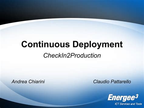 Continuous Deployment Agile Day 2010 Ppt Computer Software And