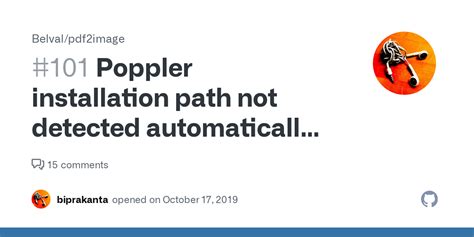 Poppler Installation Path Not Detected Automatically In Windows · Issue