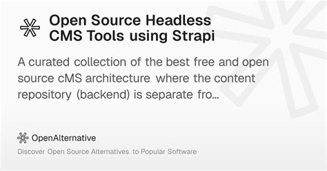 Best Open Source Headless Cms Tools Using Strapi 2025