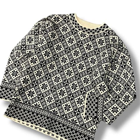 데일 오브 노르웨이 눈꽃패턴 울 니트 Y09432 후루츠패밀리