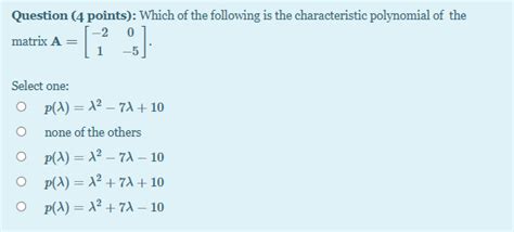 Solved Question Points Let L R Be A Linear Chegg Com
