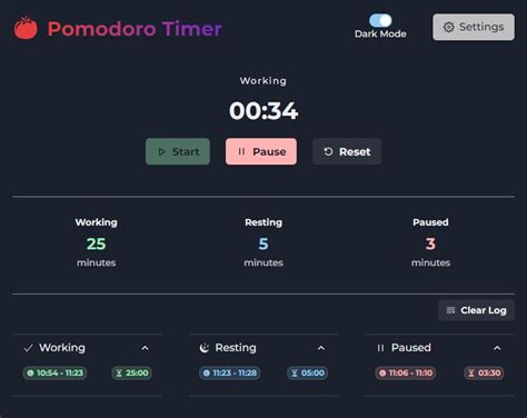 Github Krisp3tpomodoro React Vite Customizable Pomodoro Timer Made