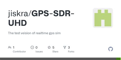Github Jiskragps Sdr Uhd The Test Veision Of Realtime Gps Sim