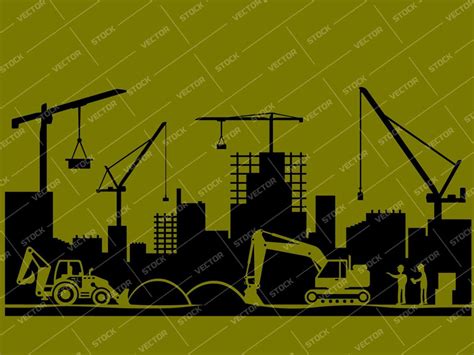 Construction Background Svg Construction Site Svg Building Svg