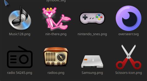where do i locate file extension icons software and applications