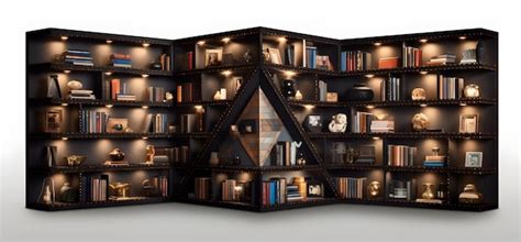 The Exquisite Artistry Of The Customizable Modular Bookshelf System Premium AI Generated Image
