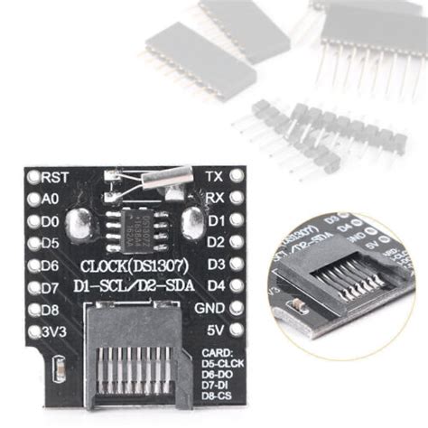 Micro Sd Wemos D1 Data Logger Shieldrtc Ds1307 Clock Fit Arduinoraspberry Po 550740627703 Ebay