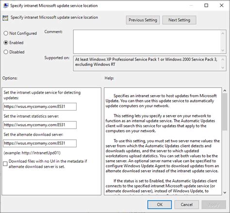 Wsus Tutorial Part 5 Client Settings Andys Tech Blog
