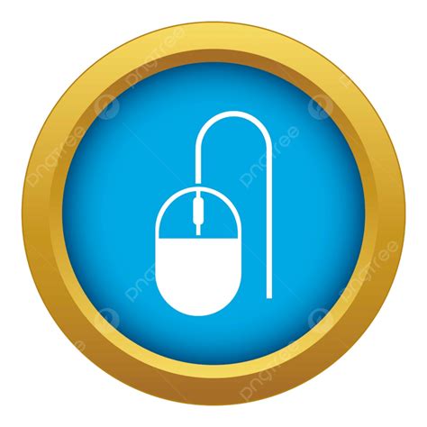 Mouse Isolated Vector Hd PNG Images Computer Mouse Icon Blue Vector