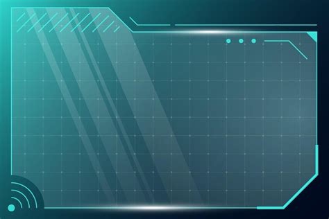 Hud Digital Futuristic User Interface Square Vertical Frame Sci Fi High Tech Screen Game Menu