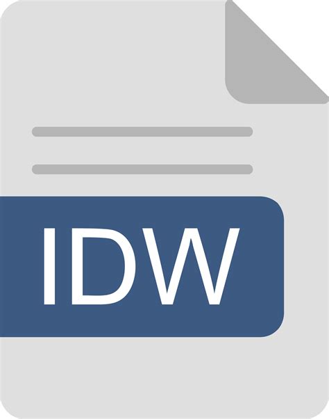 Idw File Format Flat Icon 43303927 Vector Art At Vecteezy