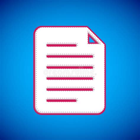 White File Document Icon Isolated On Blue Background Checklist Icon Business Concept Stock