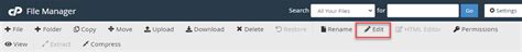 How To Edit Website Files Using The File Manager