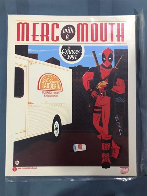 Deadpool Print Hobbies And Toys Stationery And Craft Art And Prints On