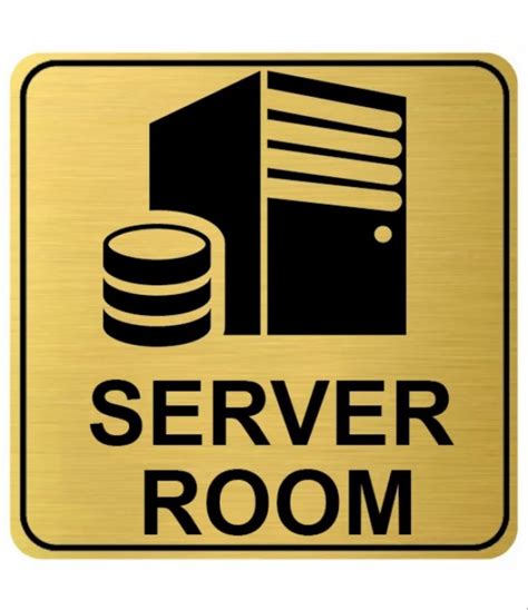 Klowage Server Room Acrylic Sign Board For Business Shops Hospital