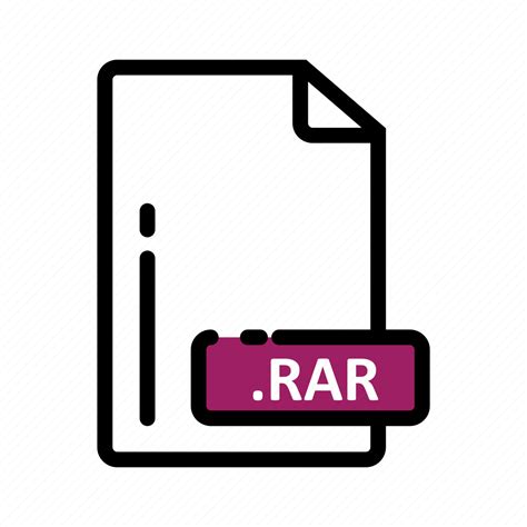 Document Extension File Format Rar Icon Download On Iconfinder
