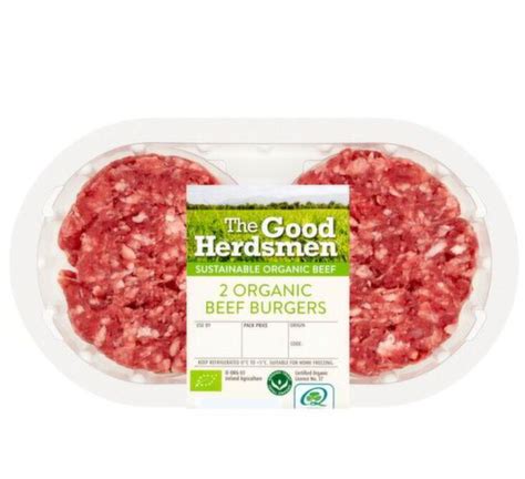 Good Herdsmen Organic Beef Burgers 2 Pack 227 G