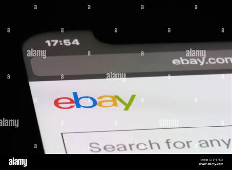 Close Up Ebay Company Brand Logo On Official Website American E
