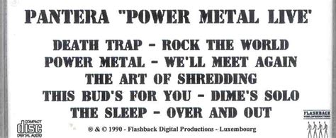 Pantera Power Metal Live Flashback Dallas Texas December