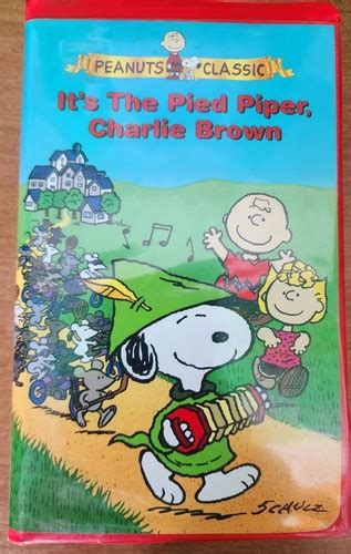 Peanuts Its The Pied Piper Charlie Brown Vhs Snoopy Clamshell Case