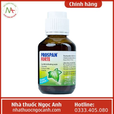 Thuốc Prospan Forte 35mg 5ml Có Tác Dụng Gì Liều Dùng Cho Người Lớn Cách Dùng